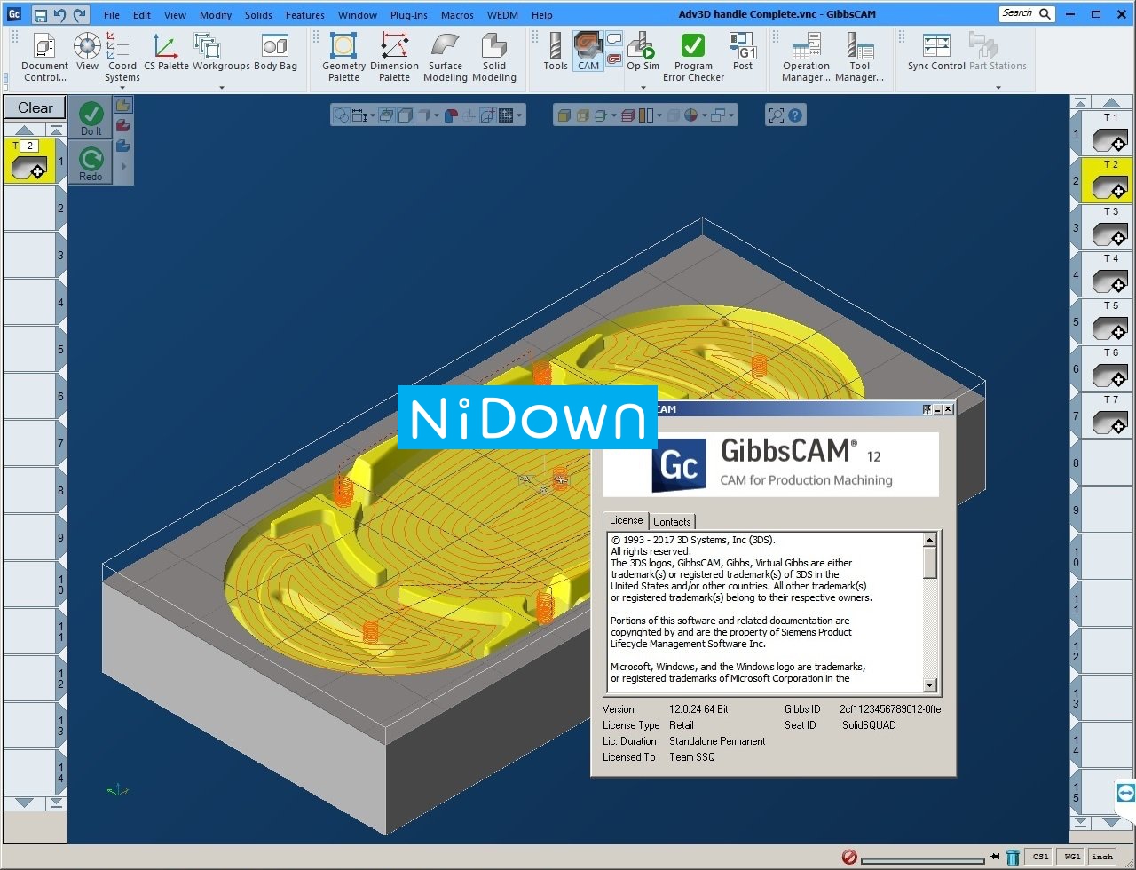 GibbsCAM 2018 V12 v12.0.40.0 多语言破解版下载 crack - Nidown