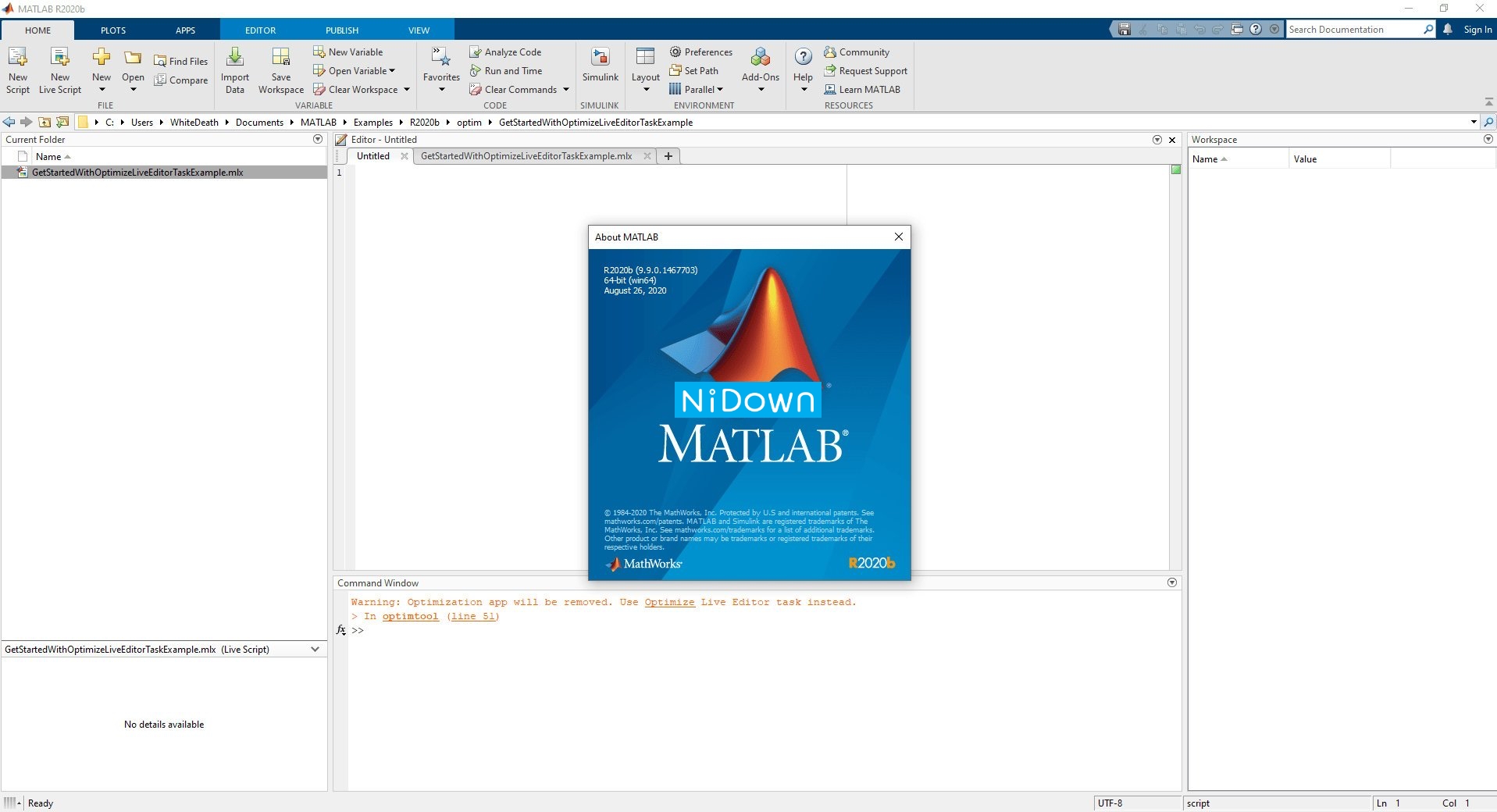MathWorks MATLAB R2020b v9.9.0 Win64 破解版下载 crack - Nidown